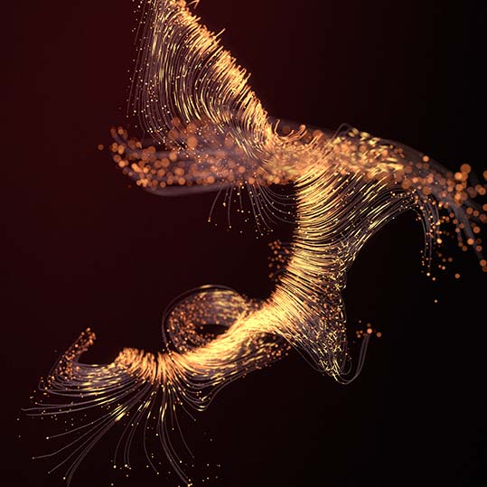 Download Cinema 4D File - Dancing Fire Particles - Velocitypeak