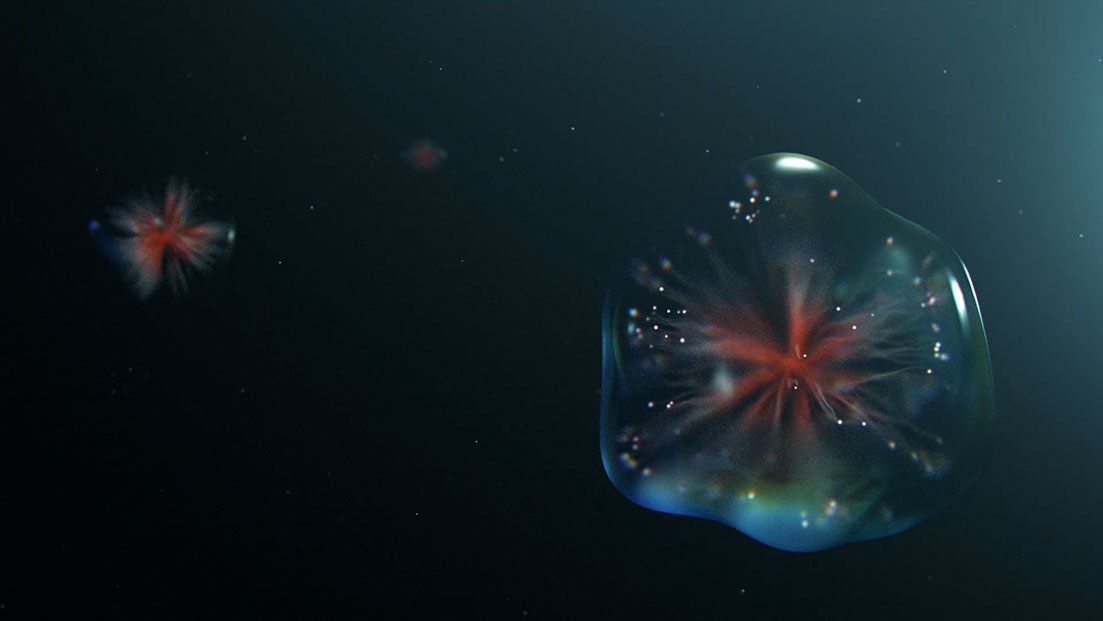 Tentacle-Bubbles - X-Particles Project File - Velocitypeak